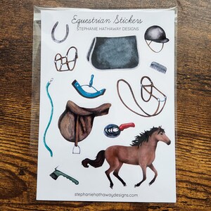 Equestrian Horse Sticker Sheet - Etsy