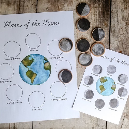 Moon Phases and Lunar Unit Study BUNDLE | Etsy