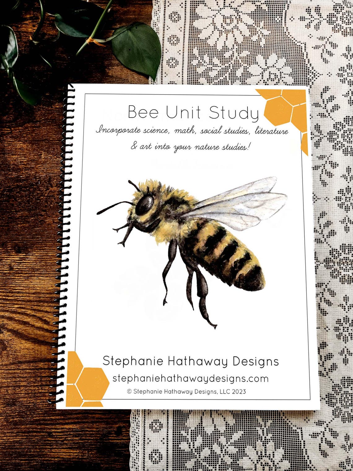 Bee Unit Study - Spiral Bound - Etsy