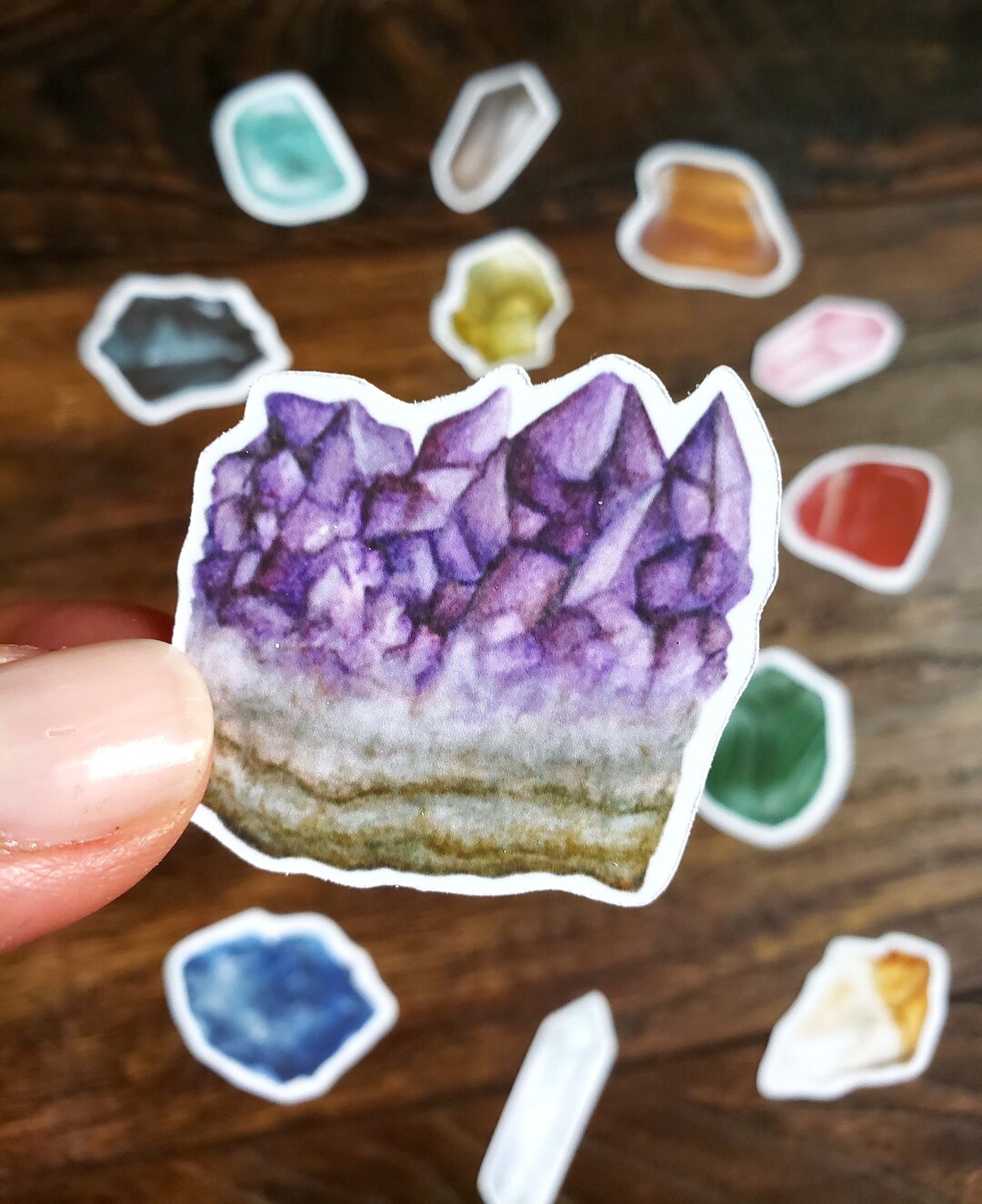 Gemstone Stickers Pack of 12 - Etsy
