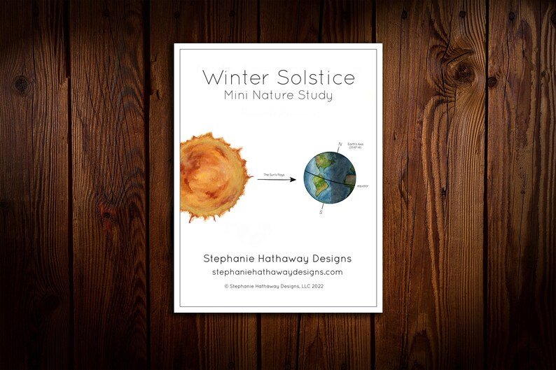 Winter Solstice Mini Nature Study - Etsy