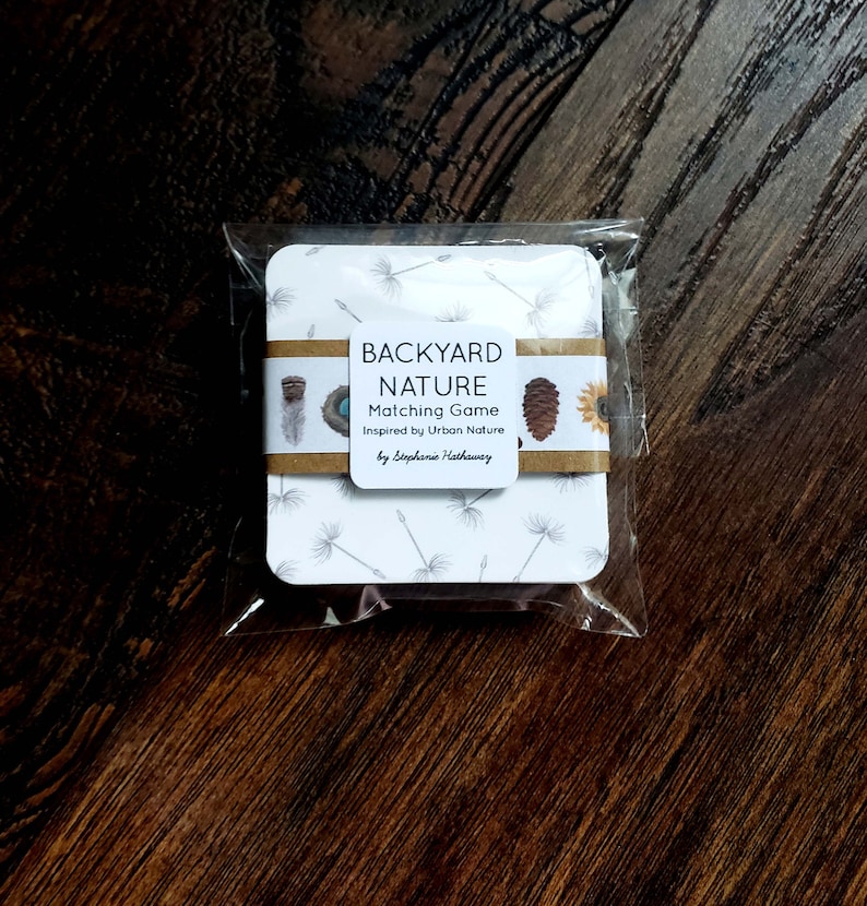 Backyard Nature Matching Game - Etsy