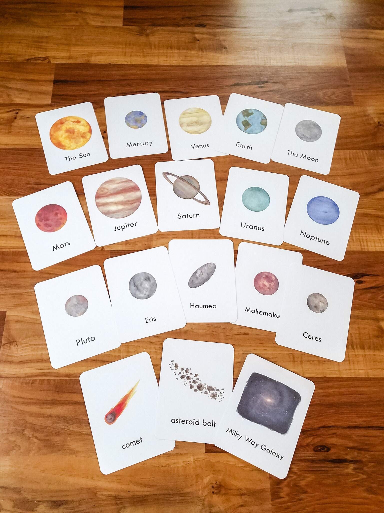Solar System Flash Cards