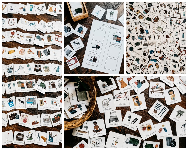 Daily Rhythm Cards & Weather Wheel Bundle - Etsy