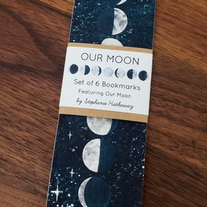 Our Moon Bookmarks Set of 6 - Etsy