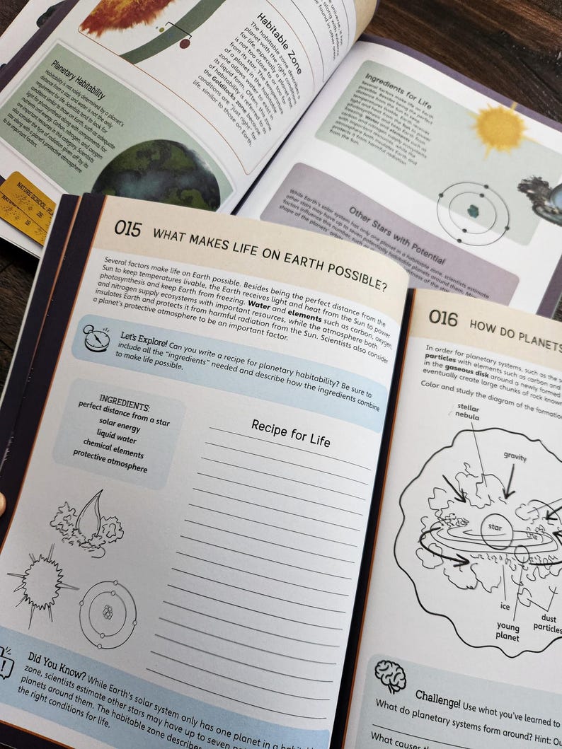 Planet Earth: the Workbook - 100+ Activities, Games, and Puzzles - Etsy