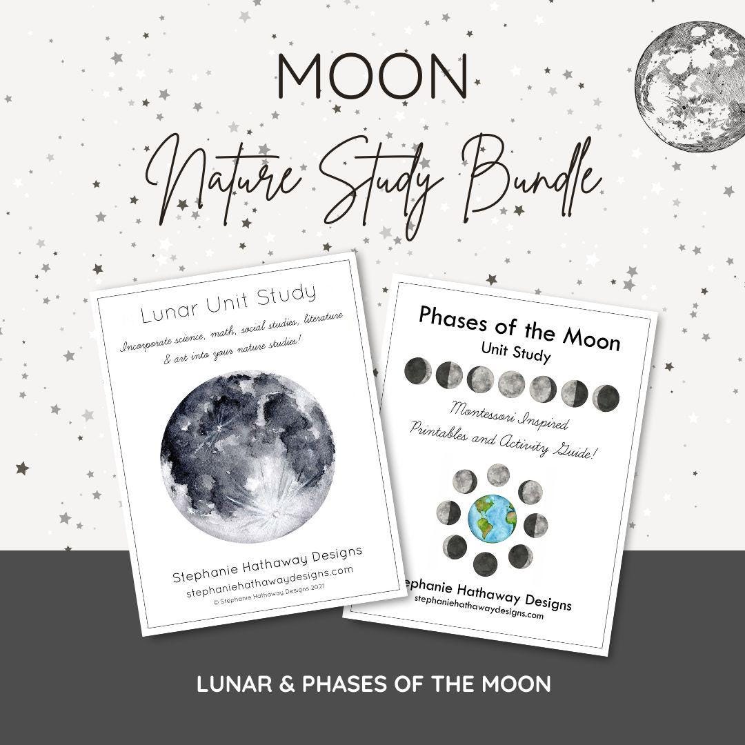 Moon Phases and Lunar Unit Study BUNDLE - Etsy