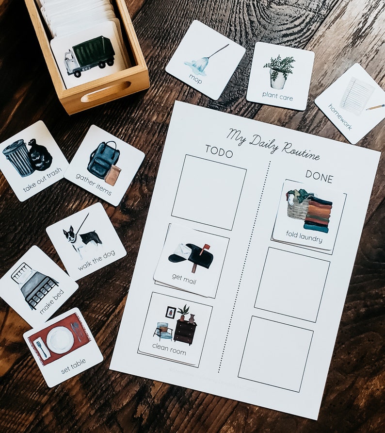 Daily Rhythm Cards & Weather Wheel Bundle - Etsy