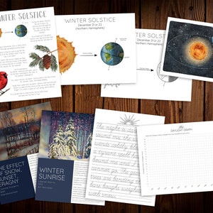 Winter Solstice Mini Nature Study - Etsy