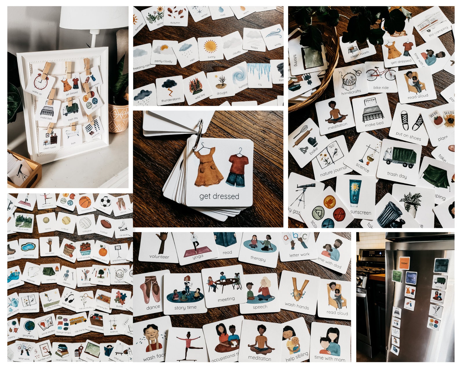 Editable Daily Rhythm Cards and Visual Schedule - Etsy