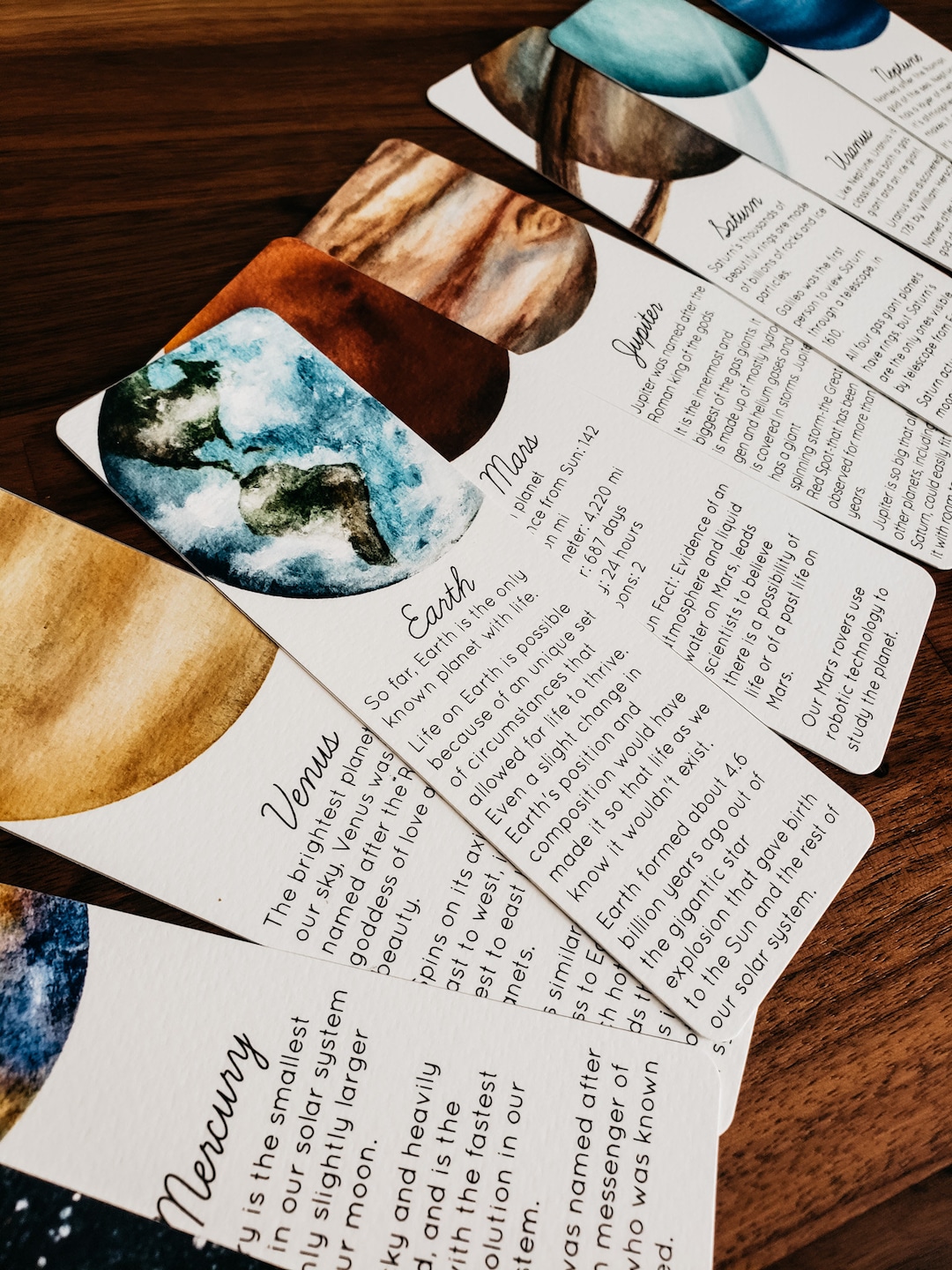 Our Solar System Bookmarks Set of 9 - Etsy
