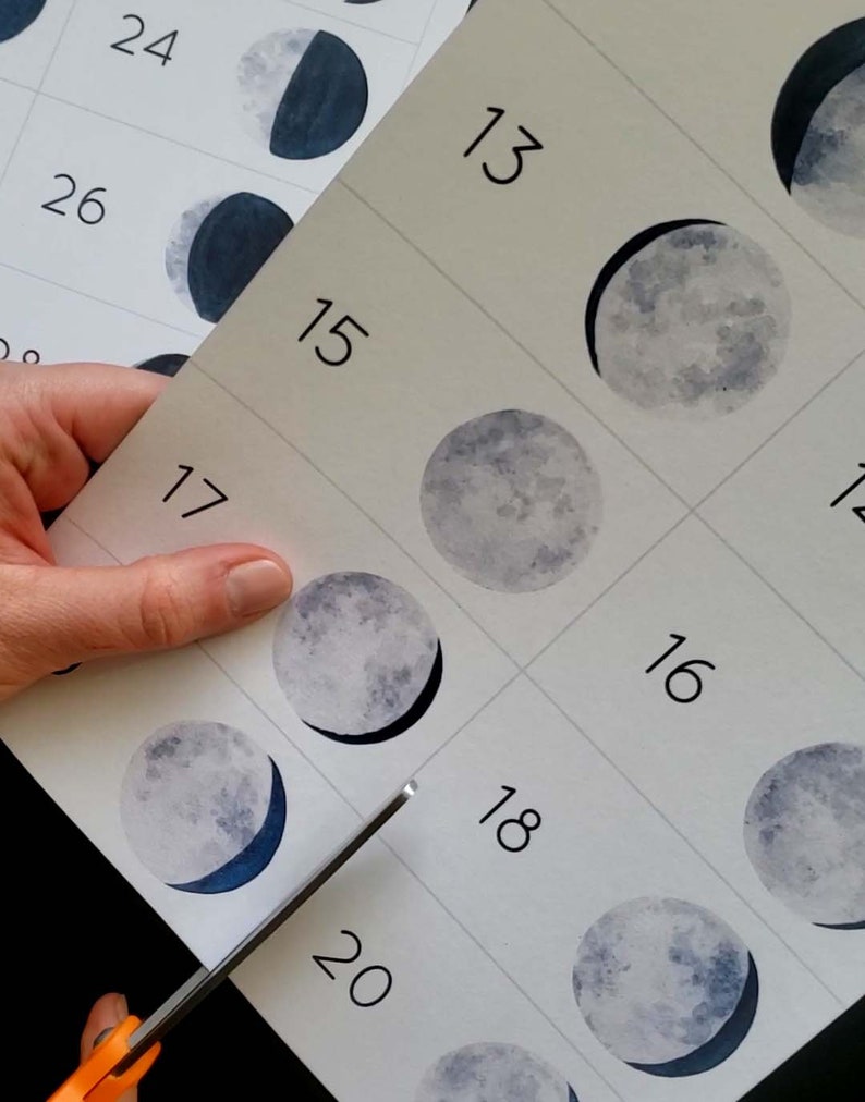 Moon Phases Flip Book - Etsy UK