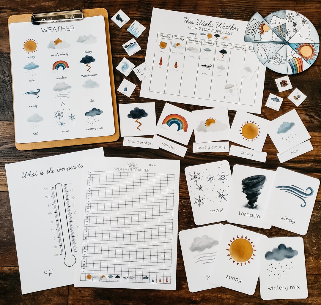 Weather Early Learning Bundle - Etsy