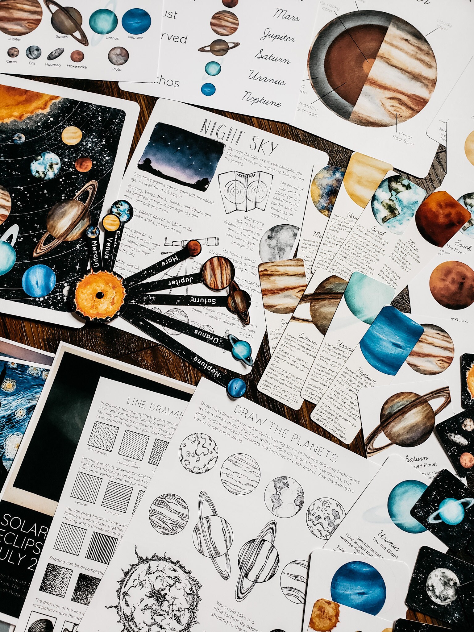 Solar System Unit Study Physical Bundle - Etsy