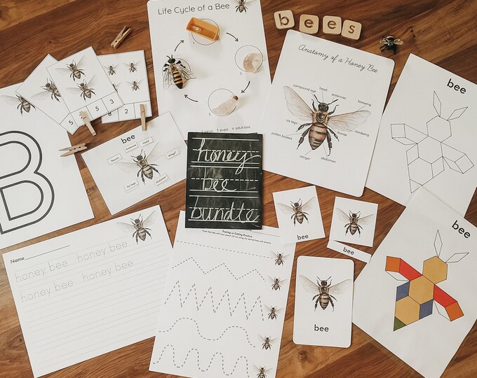 Honey Bee Bundle Printable Digital Download - Etsy