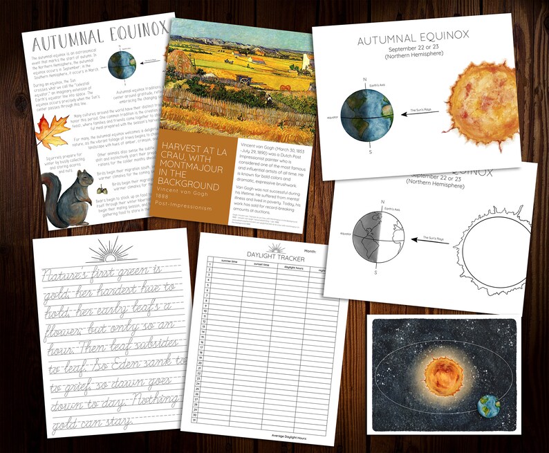 Autumnal Equinox Mini Nature Study - Etsy