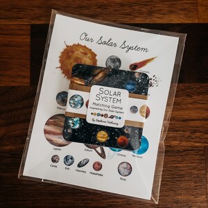 Solar System Memory Matching Game - Etsy