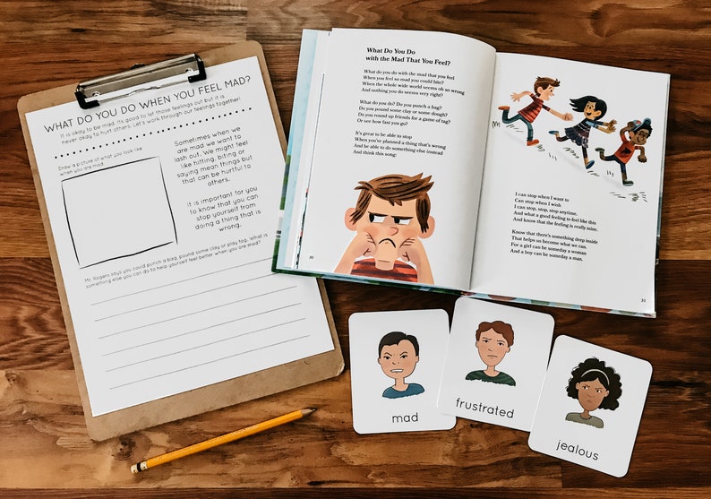 Feelings and Emotions Poster and Flashcards - Etsy