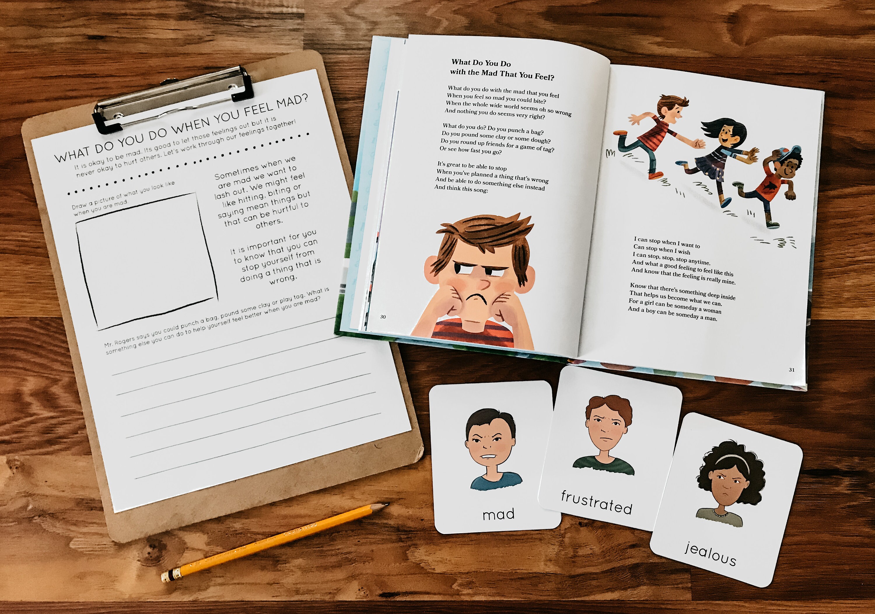 Feelings and Emotions Poster and Flashcards - Etsy