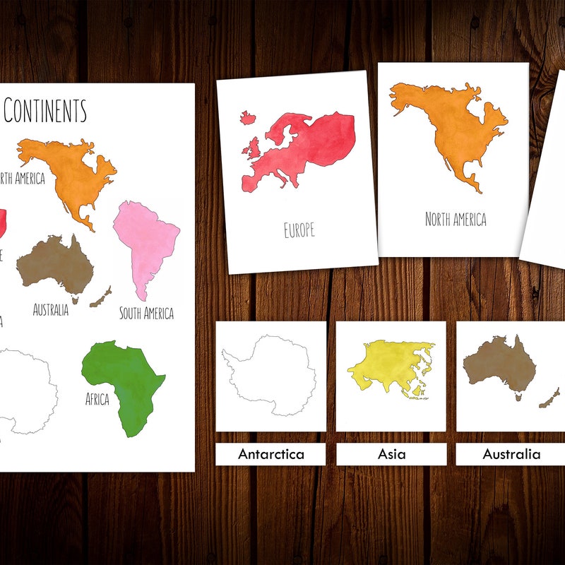 Montessori Map - Etsy