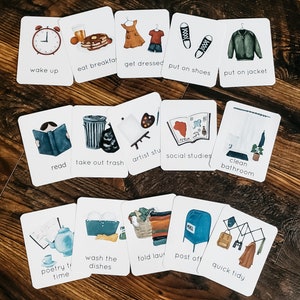 Editable Daily Rhythm Cards and Visual Schedule - Etsy