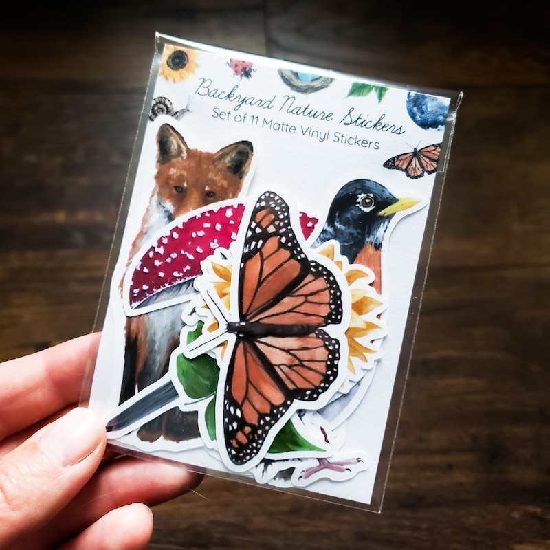 Nature Stickers - Etsy