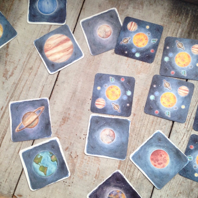 Solar System Memory Matching Game Educational Game | Etsy