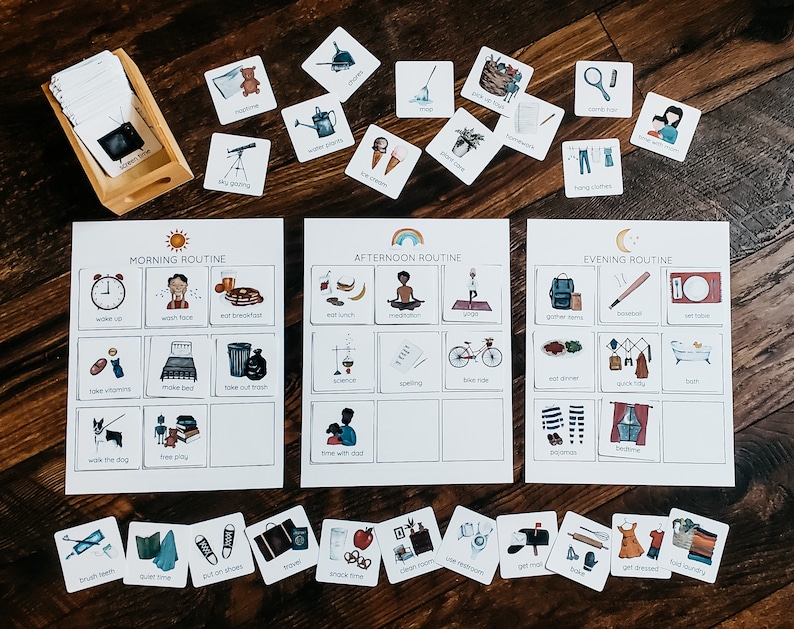Editable Daily Rhythm Cards and Visual Schedule - Etsy