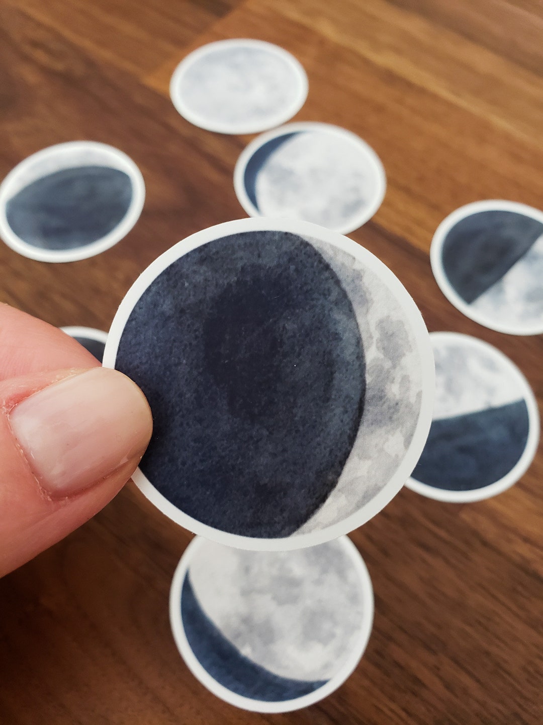 Moon Phases Stickers - Etsy