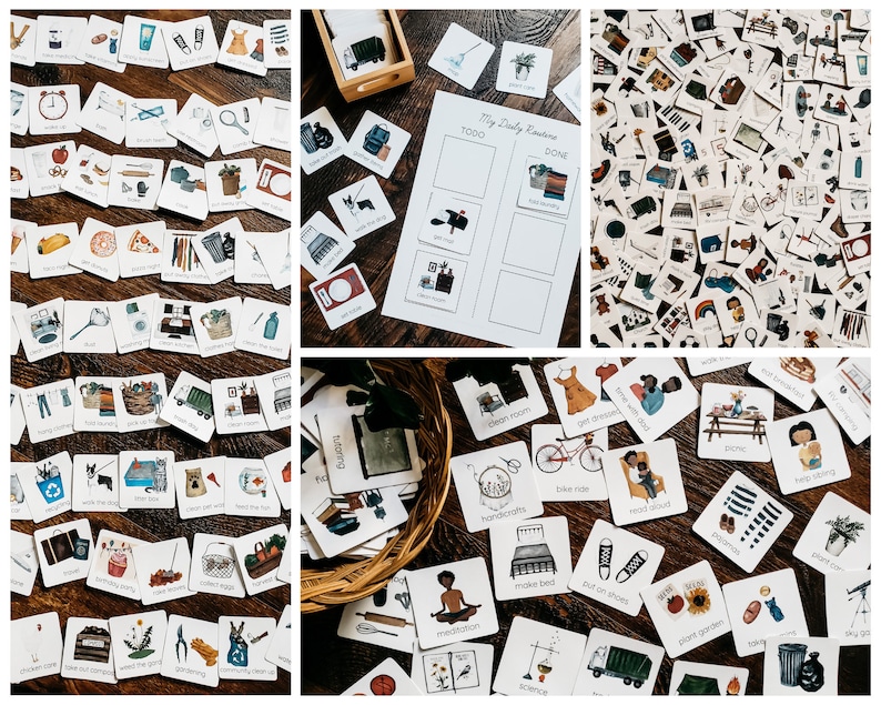 Editable Daily Rhythm Cards and Visual Schedule - Etsy