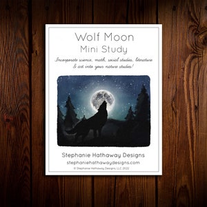 Wolf Moon Mini Nature Study - Etsy