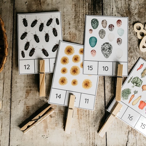 Preschool Fall Printable Number Sequence 1-10 Puzzles. | Etsy