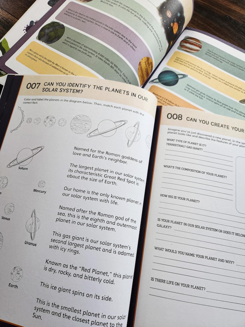 Planet Earth: the Workbook - 100+ Activities, Games, and Puzzles - Etsy