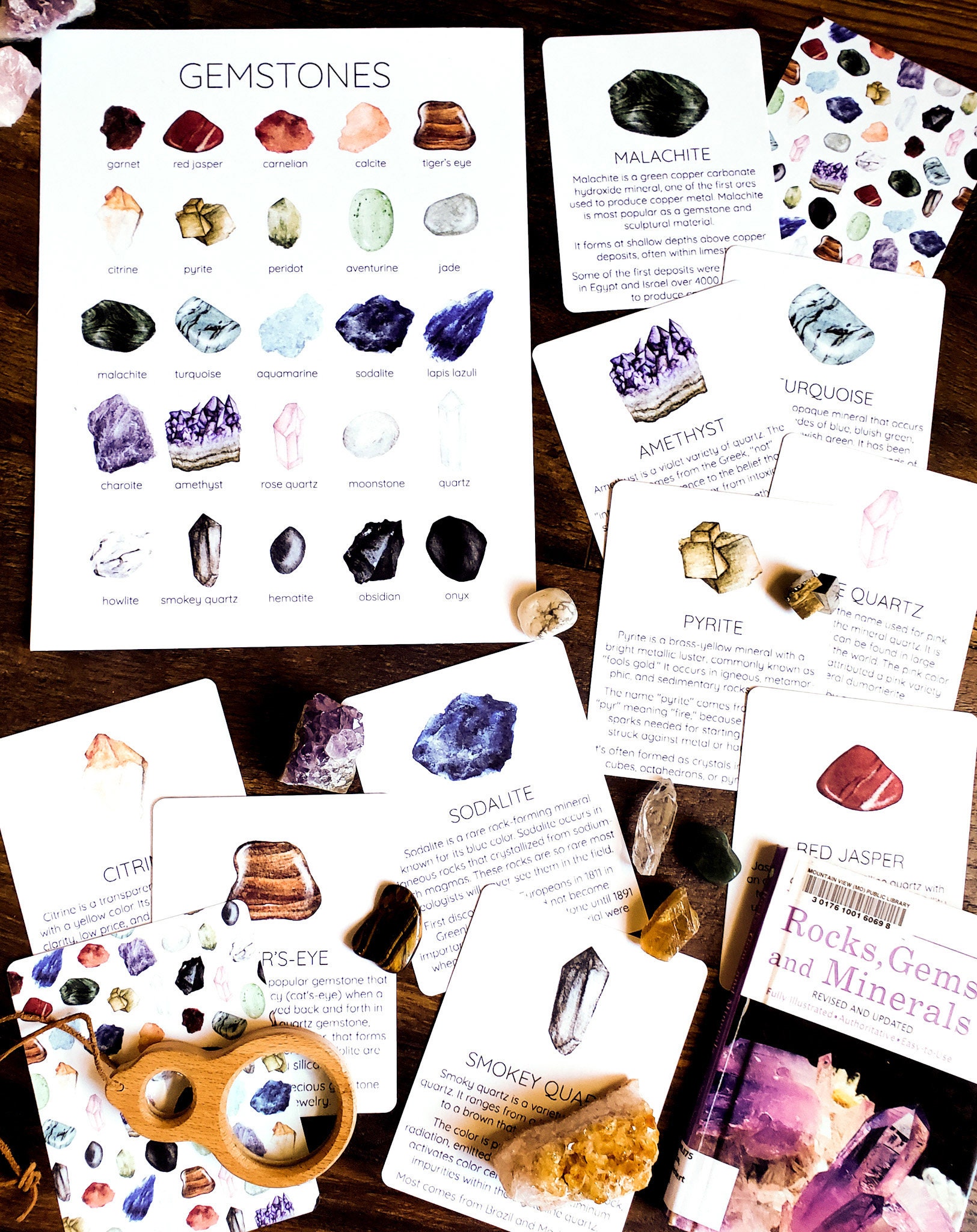 Rocks Minerals & Gemstones Unit Study - Etsy