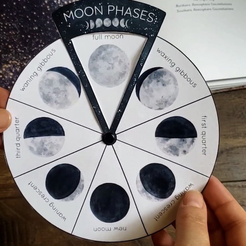 Moon Phases Flip Book - Etsy UK