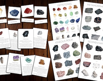 Rocks and Minerals Unit Study Geology Unit Printable - Etsy