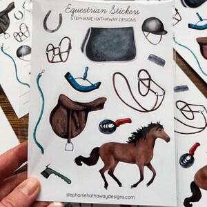 Equestrian Horse Sticker Sheet - Etsy