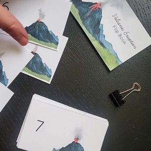 Volcanic Eruption Flip Book - Etsy