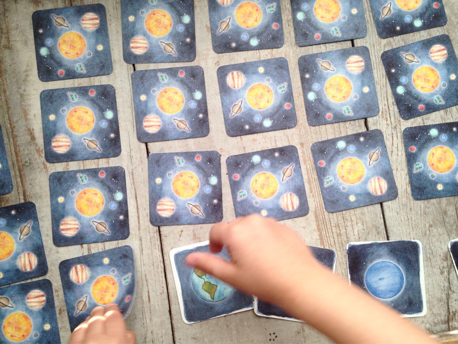 Solar System Memory Matching Game - Etsy