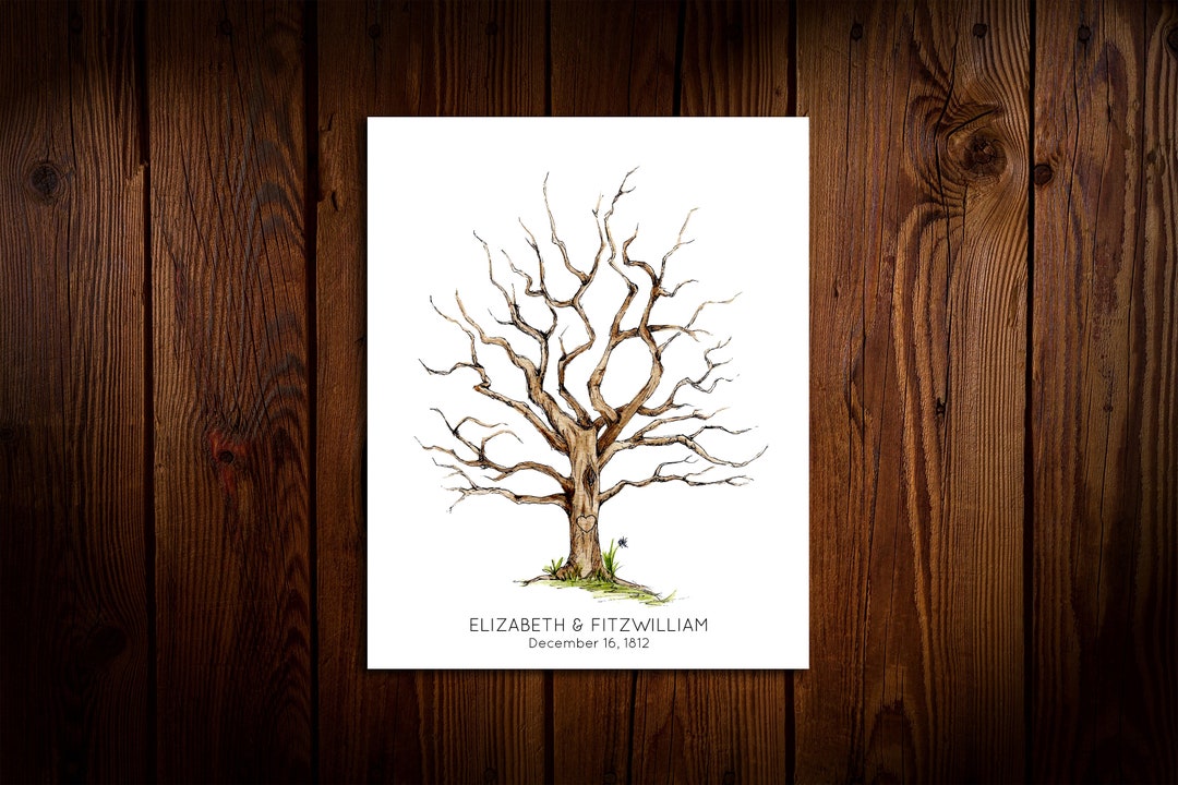 CUSTOM Printable Fingerprint Tree - Etsy