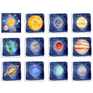 Solar System Memory Matching Game Educational Game | Etsy