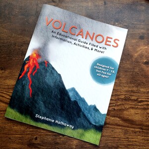 Volcanoes: A Printed Educational Guide Filled With Information ...