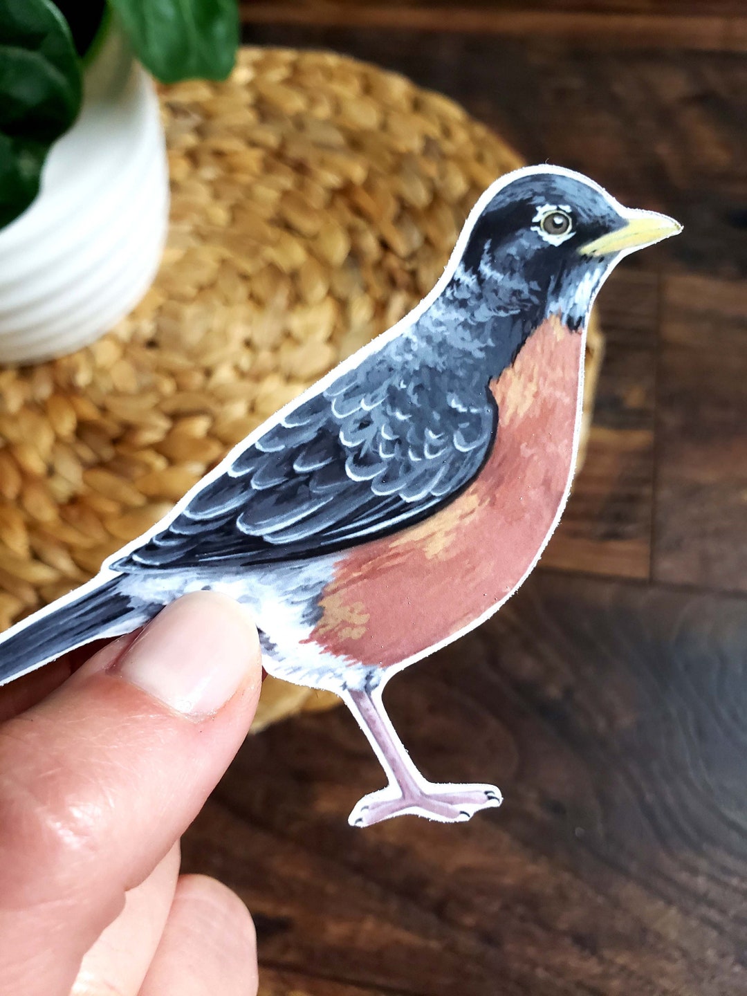 Robin Sticker - Etsy