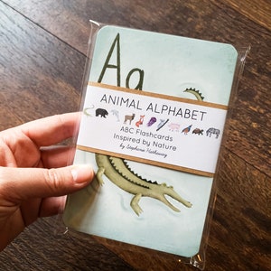 Animal Alphabet Flashcards, Set of 26 Cards - Etsy