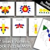 7 Dinosaur Pattern Block Tangram Puzzles Printable Digital Download - Etsy
