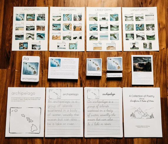 Landforms Study Physical Bundle - Etsy