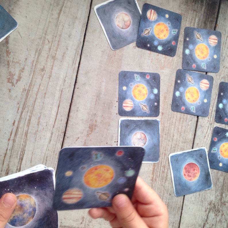 Solar System Memory Matching Game Educational Game | Etsy