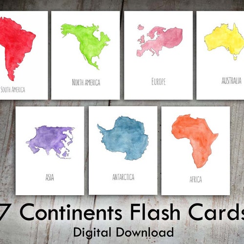 Seven Continents Puzzle Preschool Busy Book Homeschool | Etsy New Zealand