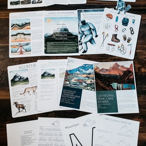 Mountain Unit Study Physical Bundle - Etsy