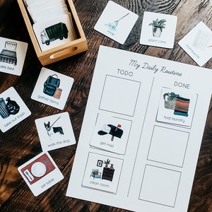 Editable Daily Rhythm Cards and Visual Schedule - Etsy